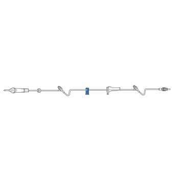 Baxter Giving set with 2 injection ports standard IV FNC3120 - Each ...