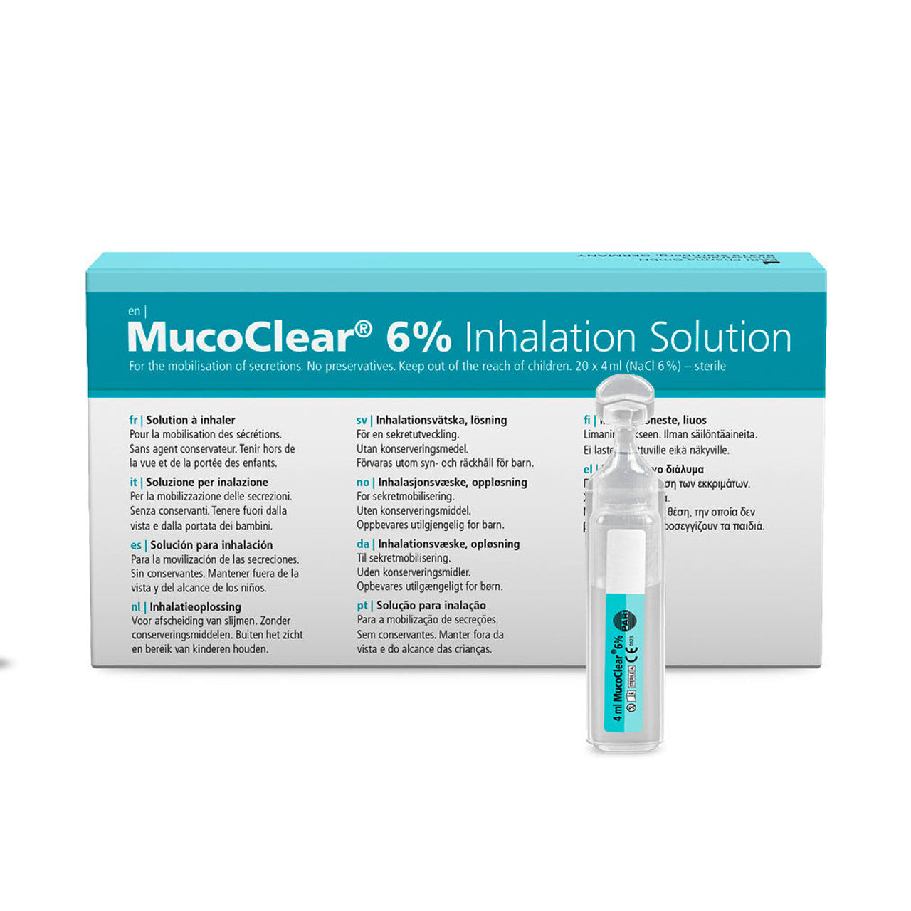 Mucoclear 6% Hypertonic Saline Inhalation, Box of 60 (P77G3000 ...
