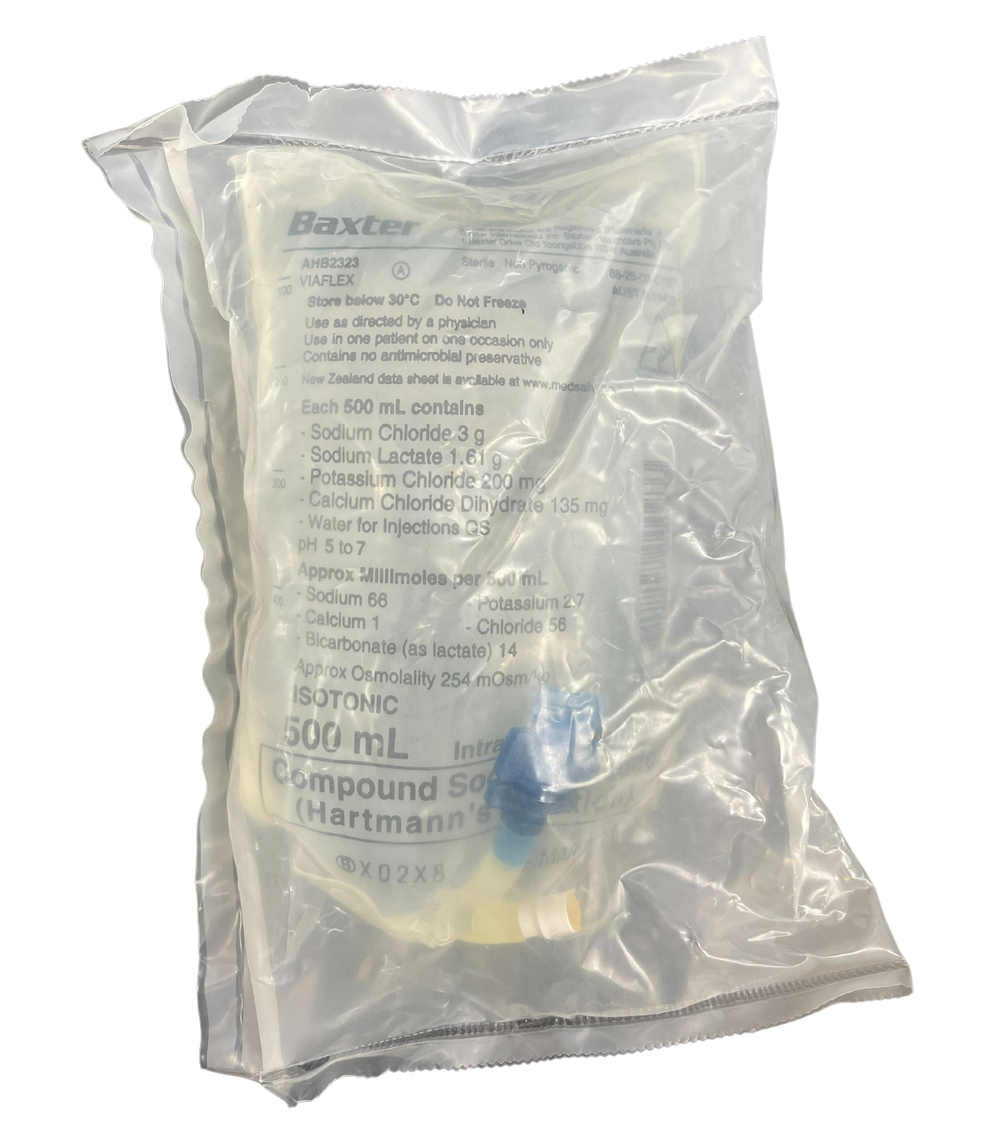 Baxter Viaflex Lactate Hartmanns Solution 500mL Bag (AHB2323) – KEEPING ...
