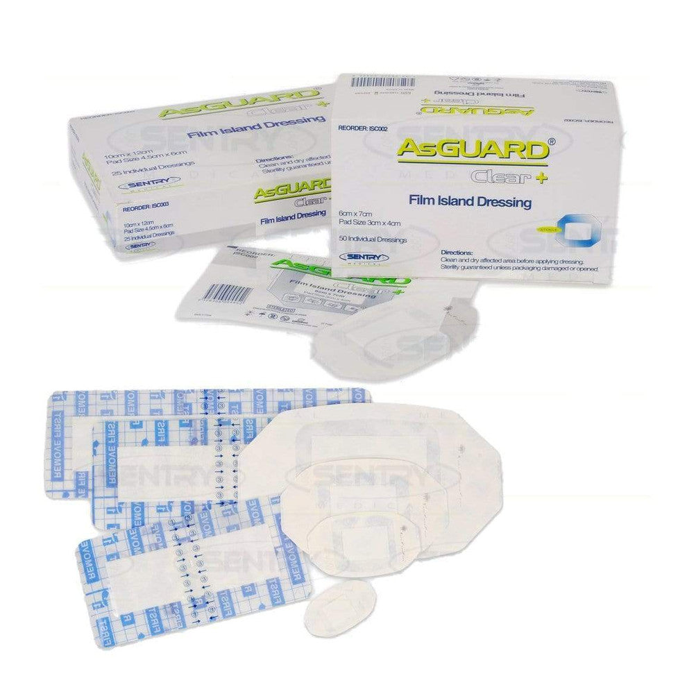 AsGUARD Clear + Film Island Dressing - All Sizes – KEEPING CONTAINED ...